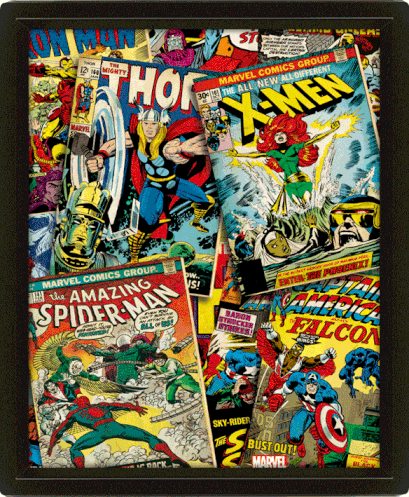 ID9 - Marvel Poster 3D Lenticular Classic Cover 25X20cm