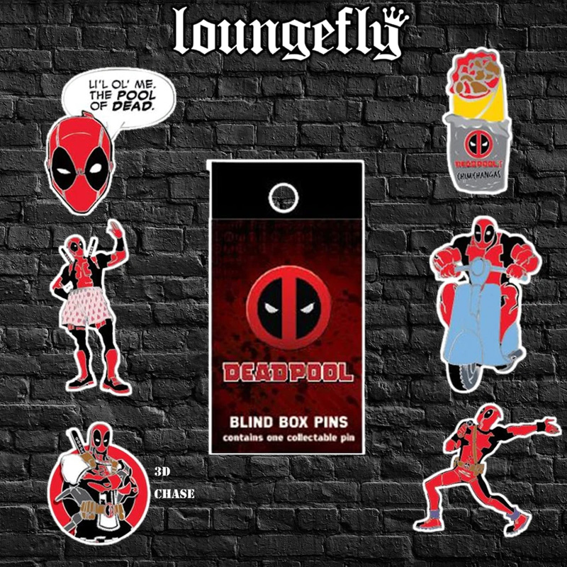 ID9 - Marvel Blind Box Pins Deadpool Asst 12pcs