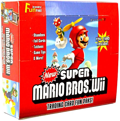 ID9 - NEW SUPER MARIO BROS WII Trading Cards 24 PACKS