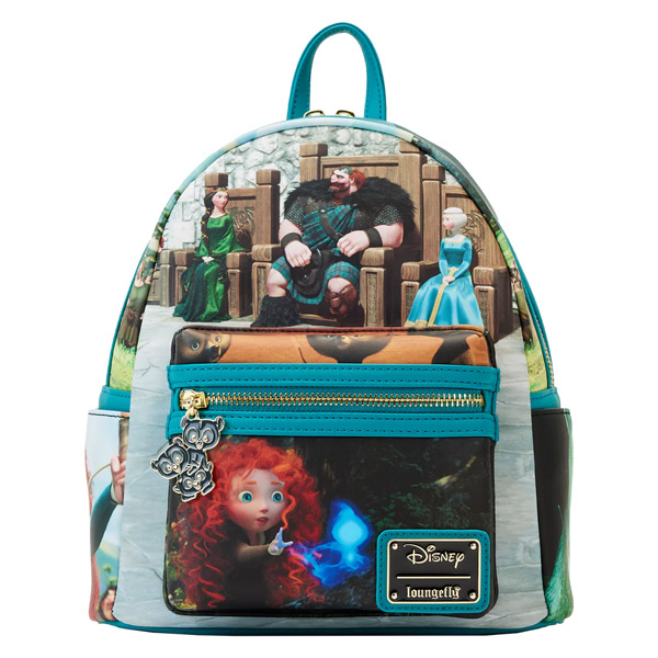 ID9 - Disney Loungefly Mini Sac A Dos Brave / Rebelle Merida Princess Scene