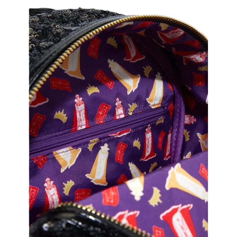ID9 - Disney Loungefly Mini Sac A Dos Evil Queen Crown Sequin Exclu