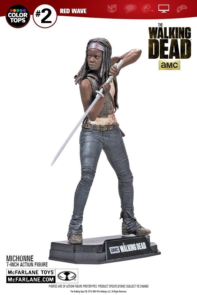 ID9 - Walking Dead Color Tops Figurine Michonne 18 Cm