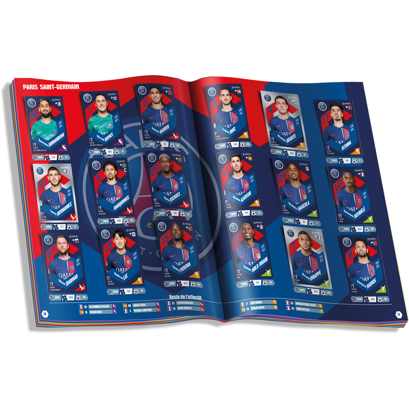 ID9 - Panini Foot 2024 Ligue 1 Uber Eats Stickers Album 4 Pochettes
