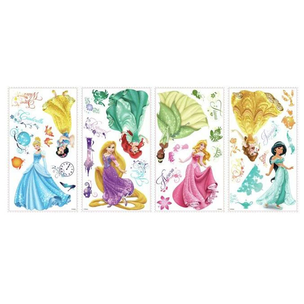 ID9 - Disney Stickers Muraux Moyens Princess Royal Debut 20X23Cm