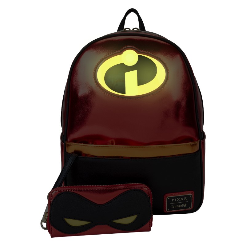 ID9 - Pixar Loungefly Mini Sac A Dos Incredibles 20Th Anniversary Light ...